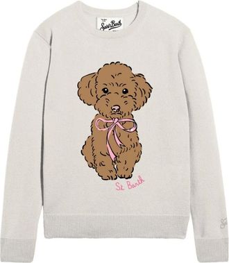 MC2 Saint Barth Femme, Pulls, Gris, Taille: 42 FR Poodle Bow Sweater
