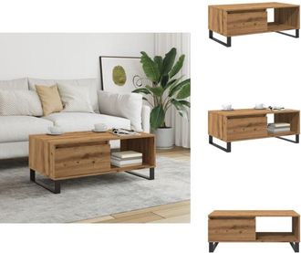 vidaXL Couchtisch Artisan-Eiche 90x50x36,5 cm Holzwerkstoff - Couchtisch - Couchtische - Beistelltisch - Sofatisch