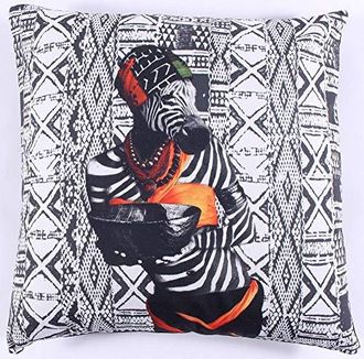 La Finesse Kissenbezug, Baumwolle, Farbige Textil, Einer Größe