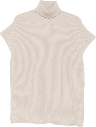 Max Mara Pull &agrave; col roul&eacute; - Femme - Pulls - Beige - Taille: 38 FR