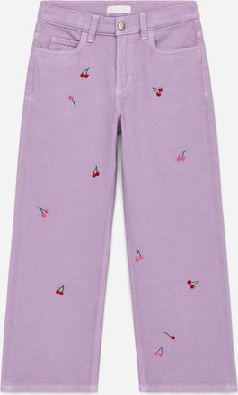 Arket Bestickte Jeans -Lila