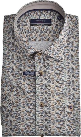 Hatico L&auml;ssiges Kurzarmhemd - - Shirts - Herren - Mehrfarbig - XL