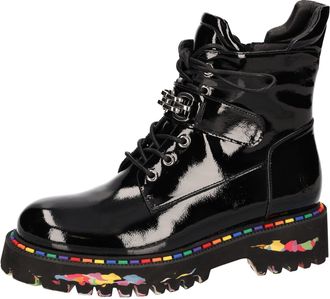 2Go Shoe Company Damen 8983-505 Mode-Stiefel, schwarz (Lack), 36 EU