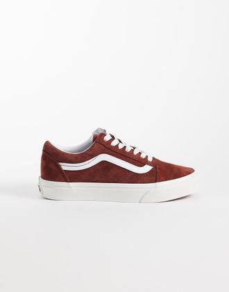 Vans Old Skool Sneaker in Burgunderrot-Braun