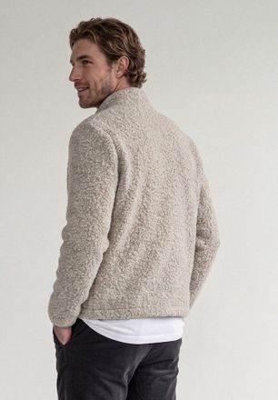 Street One Men Fellimitatjacke in Unifarbe