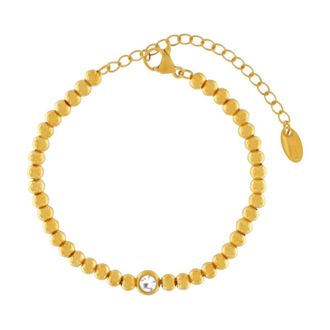 Dansk Copenhagen Klares CZ & Ball Armband - - Accessories - Damen - Gelb - ONE SIZE
