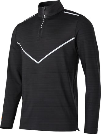 Ellesse Herren Visala halbem Reißverschluss Oberteil mit 1/4-Reißverschluss, Schwarz, M