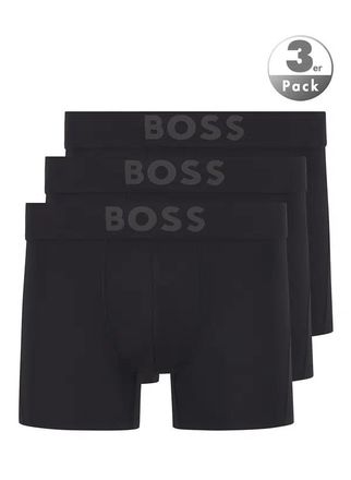 HUGO BOSS Herren Trunks schwarz Baumwolle & Mix unifarben