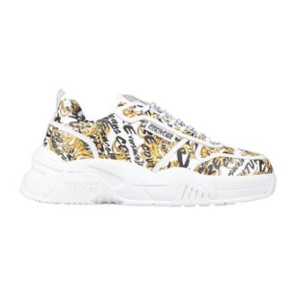 Versace Jeans Couture Wei&szlig;e Low-Top-Sneaker - - Shoes - Damen - Mehrfarbig - 40 EU