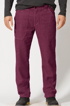 Hempage Hempage Herren vegan Herrenhose Hahnentritt Weinrot