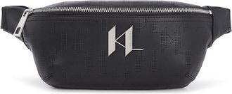Karl Lagerfeld Perforierte K/Plak G&uuml;rteltasche - Schwarz