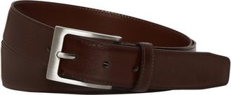 Tom Rusborg Lederg&uuml;rtel mit eckiger Metallschlie&szlig;e in