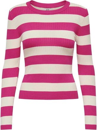 Jacqueline de Yong Pflaume Rundhalspullover Damen - - Knitwear - Damen - Rosa - L