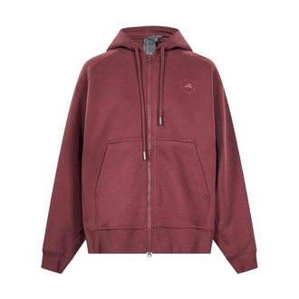 adidas by Stella McCartney Sweat &agrave; capuche zipp&eacute; - Femme - Sport - Brun - Taille: 40 FR
