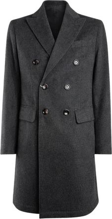 Loro Piana Homme, Manteaux, Gris, Taille: XL Manteau crois&eacute;