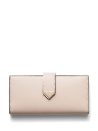 Prada Portemonnaie mit Triangel-Logo - Nude