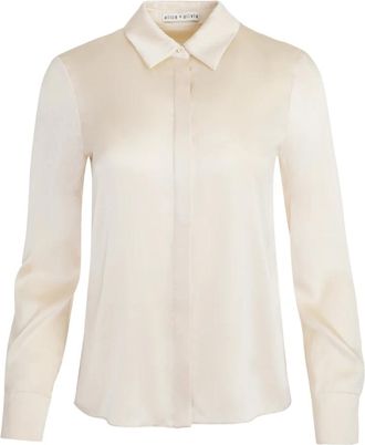 Alice & Olivia Femme, Blouses et Chemises, Beige, Taille: 42 FR Alice Olivia BY Stacey Bendet Chemises