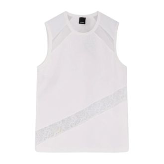 Pinko Pinko, Femme, Tops, Blanc, Taille: 42 FR Molly Tank