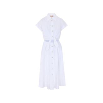 Liu Jo Femme, Robes, Blanc, Taille: 38 FR Robe Chemise Midi