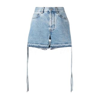 Off-white Damen, Shorts, Blau, W26Gr&ouml;&szlig;e