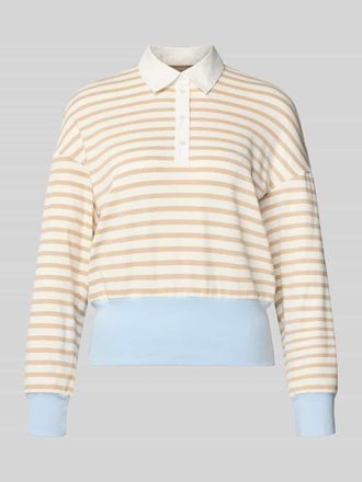 Marc Cain Regular Fit Poloshirt mit breitem Bund