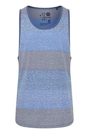 Solid SDCharan Homme Débardeur T-Shirt Muscle-Shirt à Motif Regular Fit, Taille:XL, Couleur:Sky Blue (1025)