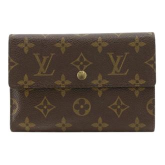 Louis Vuitton Portefeuille Tri-fold Pre-owned - Femme - Pre-owned - Brun - Taille: ONE Size