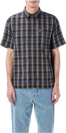 ERL Erl, Homme, Chemises, Multicolore, Taille: M Mini Plaid Short Sleeve Shirt