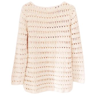 Michael Kors Michael Michael Kors Cream Crochet Tunic Size S