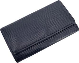 Louis Vuitton unisex, Pre-owned, Noir, Taille: ONE Size Porte-cl&eacute;s en cuir Pre-owned