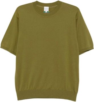 Paul Smith Homme, Pulls, Vert, Taille: M T-shirt ras du cou