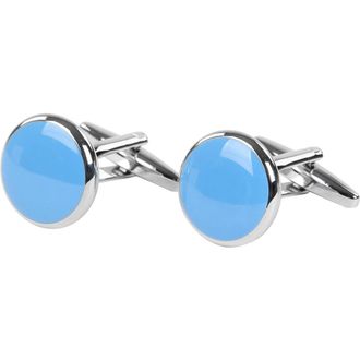 Suitable Boutons de Manchette Rond Bleu NR92