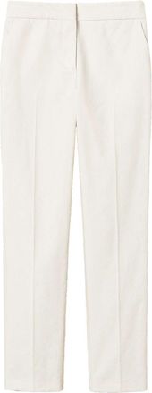 Twin-Set Gabardine-Hose mit geradem Bein - Weiß