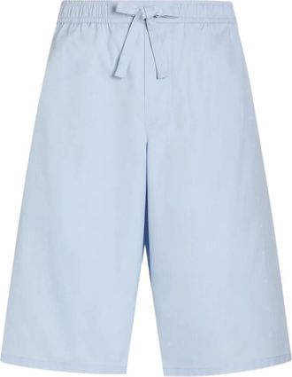 Dolce & Gabbana short &agrave; logo imprim&eacute; - Bleu