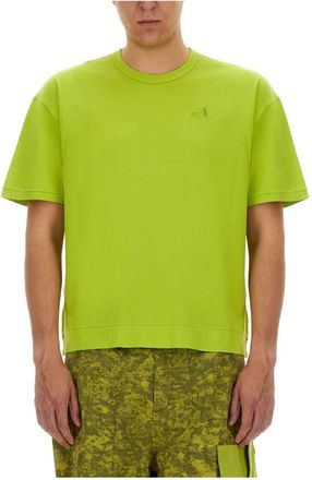Ten c S/S Strick T-Shirt x Awake - - Tops - Herren - Gr&uuml;n - L