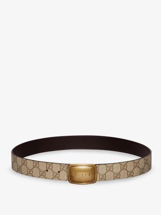 Gucci GG coated canvas belt - GUCCI - gender_Man