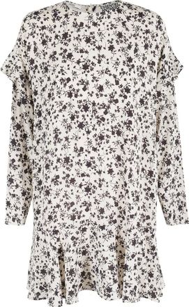 Essentiel robe courte à volants - Blanc