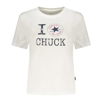 Converse T-shirt Jaime Chuck - Femme - Tops - Blanc - Taille: 42 FR