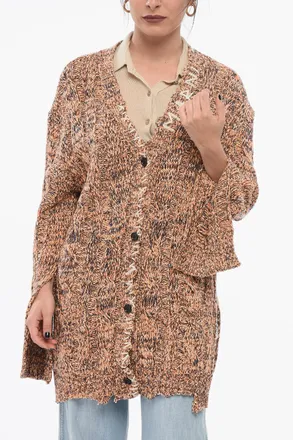 Marni Cardigan MOULIN&Egrave; Aus Mischwolle Im Zopfmuster Mit Distressed-Details Marni