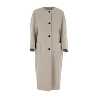 Max Mara Femme, Manteaux, Beige, Taille: 32 FR Manteaux crois&eacute;s