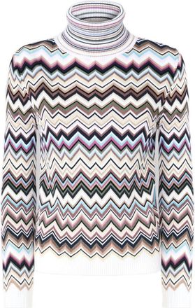Missoni Pull col roul&eacute; &agrave; motif zigzag