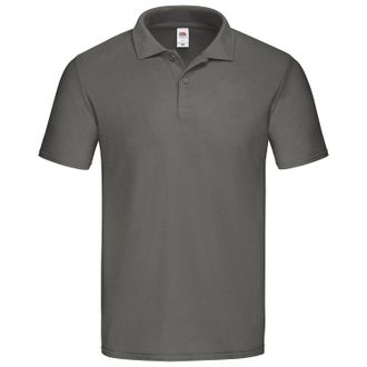 Fruit Of The Loom Original Polo 63-505-0 Herren Baumwoll Poloshirt, Farbe:Graphit, Gr&ouml;&szlig;e:3XL