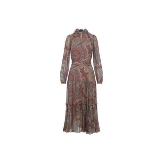 Etro Paisley Print Maxikleid mit Stufen - - Dresses - Damen - Mehrfarbig - XS