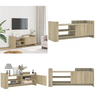 vidaXL Vidaxl - TV-Schrank Sonoma-Eiche 100x35x40 cm Holzwerkstoff - tv Schrank - Holzwerkstoff M&ouml;bel - Wohnzimmer Dekoration - Aufbewahrungsschrank