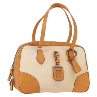 Prada Pre-owned Canvas Handtasche - - Pre-owned - Damen - Beige - ONE SIZE