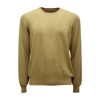 Gran Sasso Maglione Cotton Sweater - - Knitwear - Herren - Gelb - L