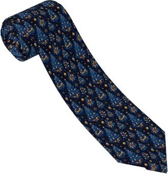Generic Cravate Pour Homme Motif Sapin De No&euml;l Bleu Classique Cravates Confortable Cravates Homme Pour C&eacute;l&eacute;brations Affaires Mariage