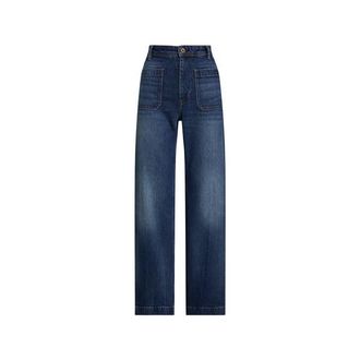 Polo Ralph Lauren Jeans ample taille haute en coton