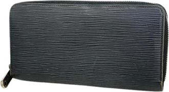 Louis Vuitton unisex, Pre-owned, Noir, Taille: ONE Size Portefeuille long vintage doccasion (bi-pli)