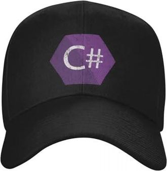 Generic Casquette de Baseball Homme, Vintage C C Sharp Programmer Casquette de Baseball Grandeur Chapeau Dr&ocirc;le Chapeau pour Femmes Chapeaux pour Hommes